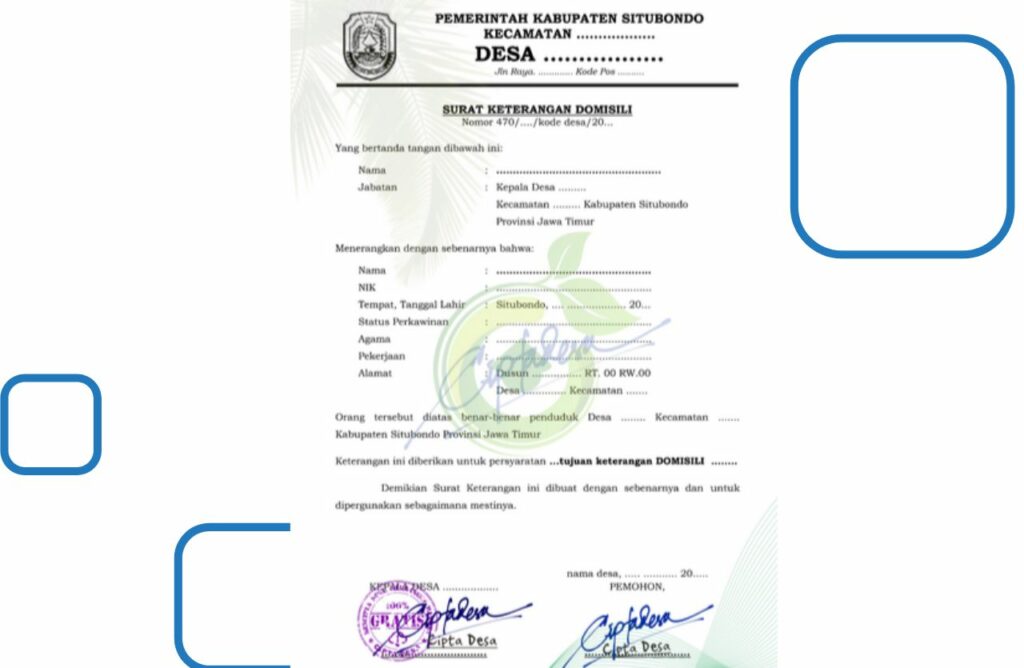 Surat Domisili Desa: Contoh, Syarat Dan Cara Membuatnya