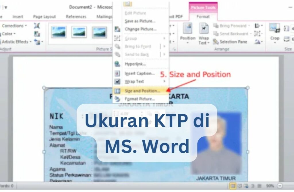 Ukuran KTP Di Word, Panduan Membuat Dan Tips Mencetaknya