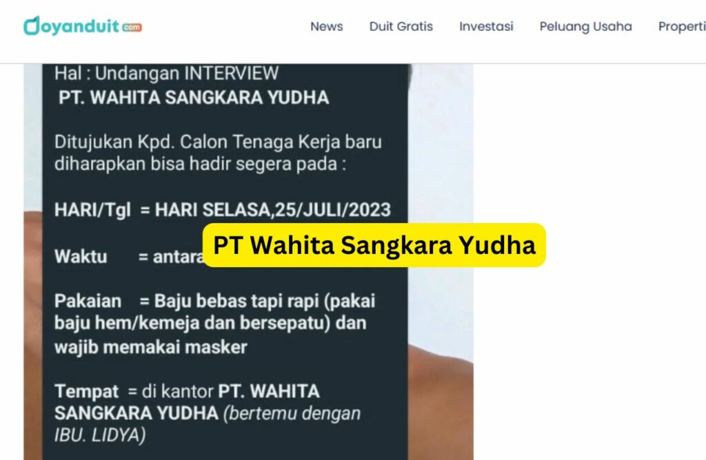 PT Wahita Sangkara Yudha: Profil, Layanan, Dan Hal Yang Perlu Diketahui