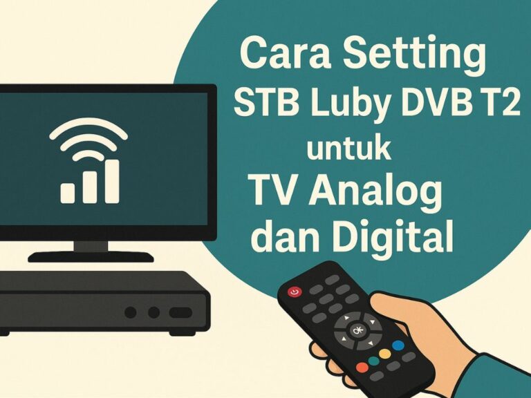 Cara Setting STB Luby DVB T2 Untuk TV Analog Dan Digital
