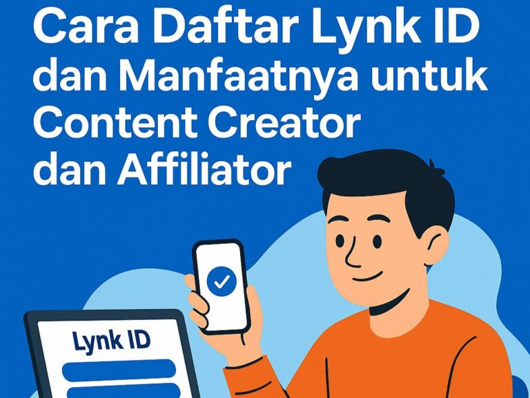 Cara Daftar Lynk ID Dan Manfaatnya Untuk Content Creator Dan Affiliator